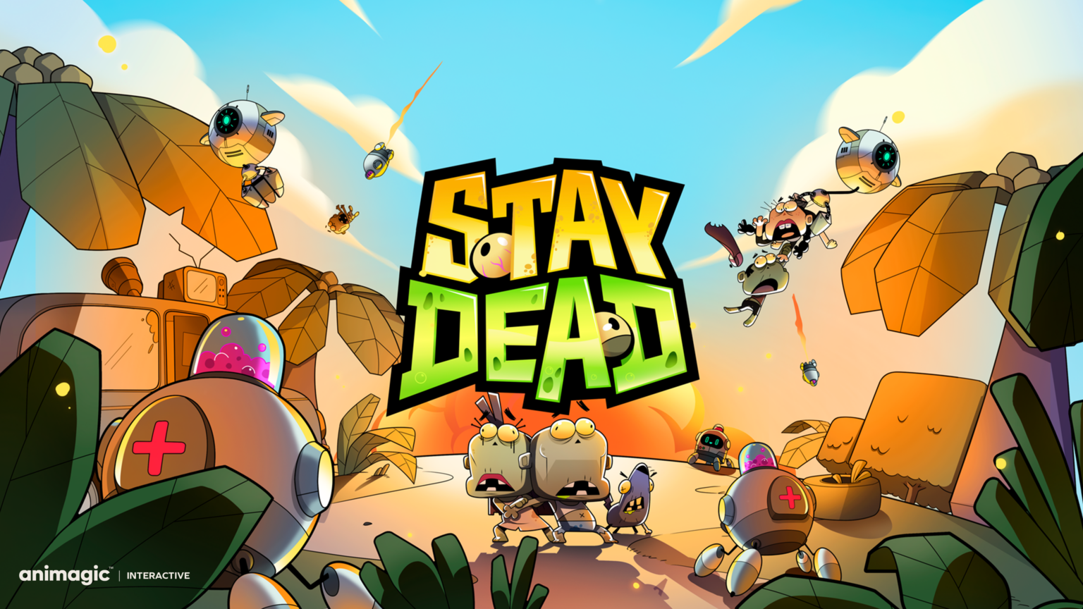A zombie survival game: Stay Dead is fresh, quirky, and fun!
